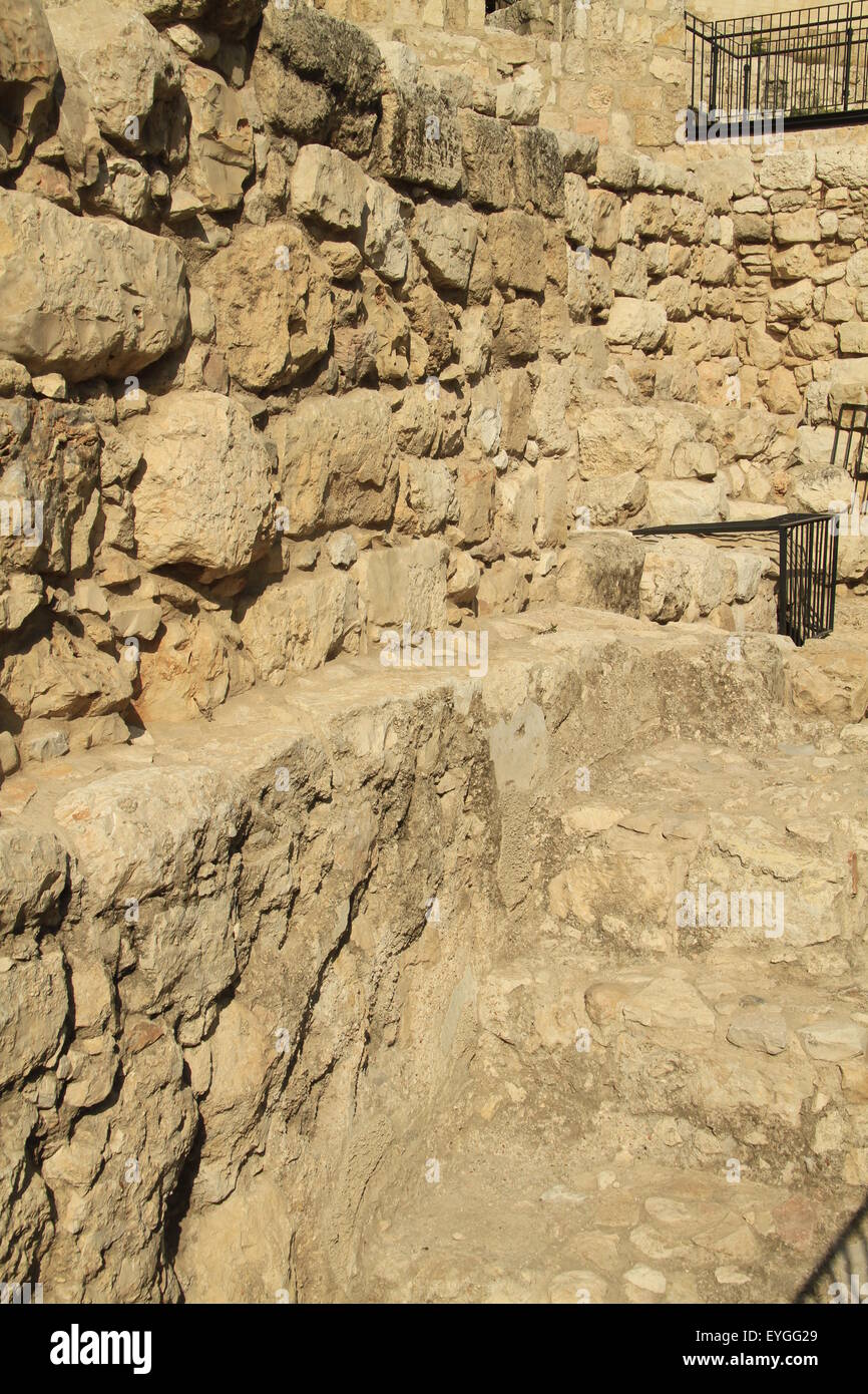 A Mikveh (Jewish ritual bath) from the Second Temple period, at the ...