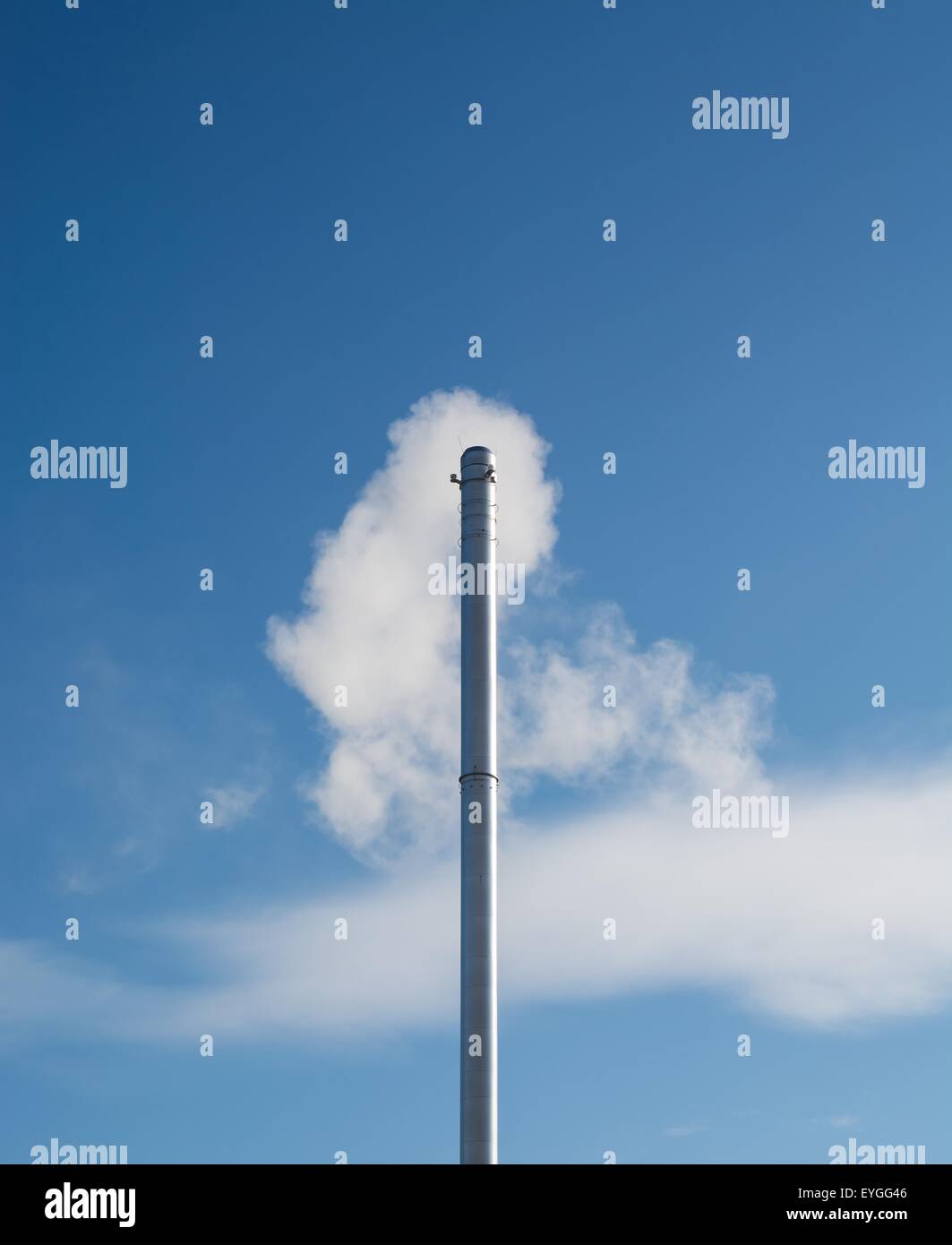 waste incinerator chimney Stock Photo - Alamy