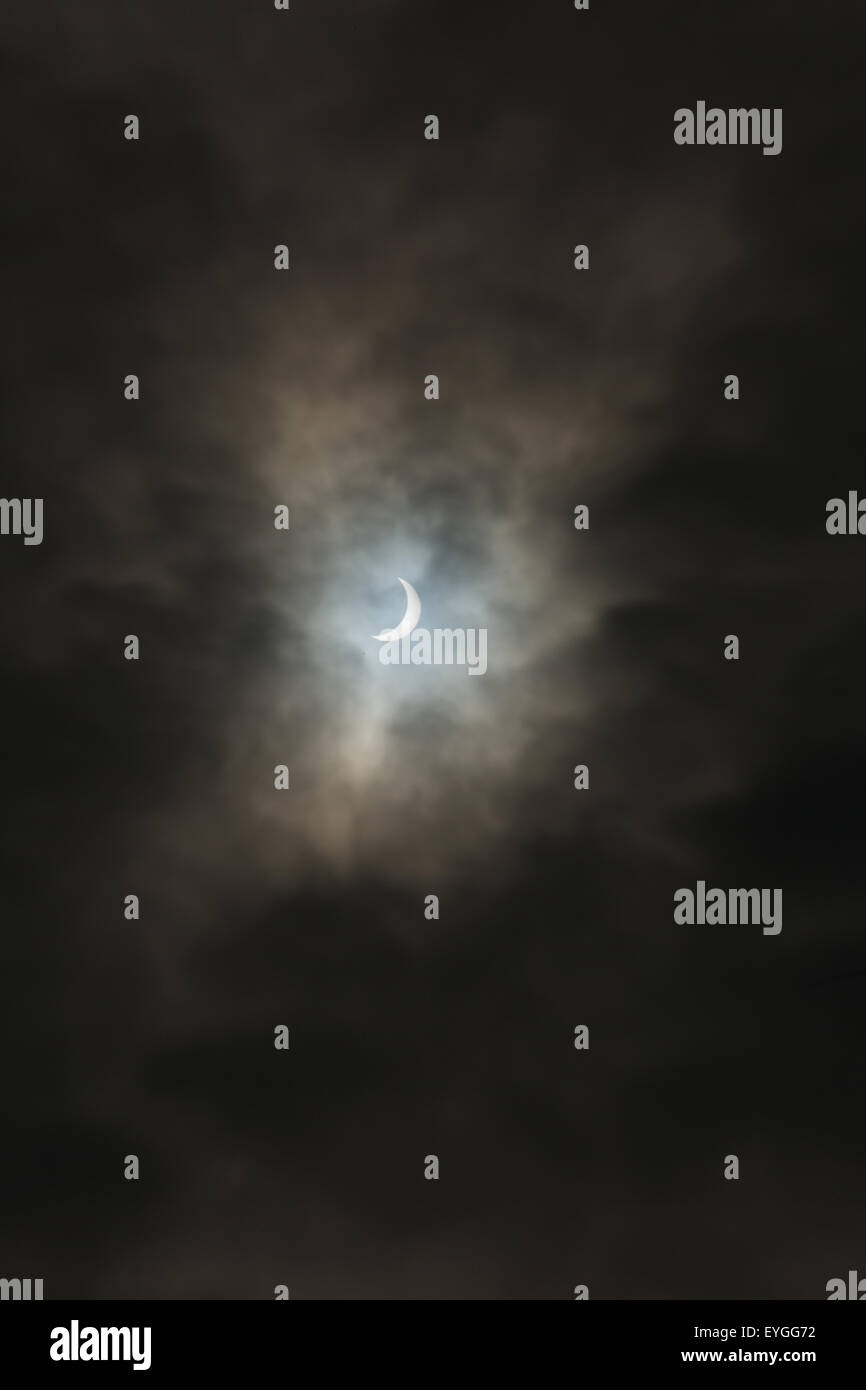 Partial Lunar Eclipse Stock Photo - Alamy