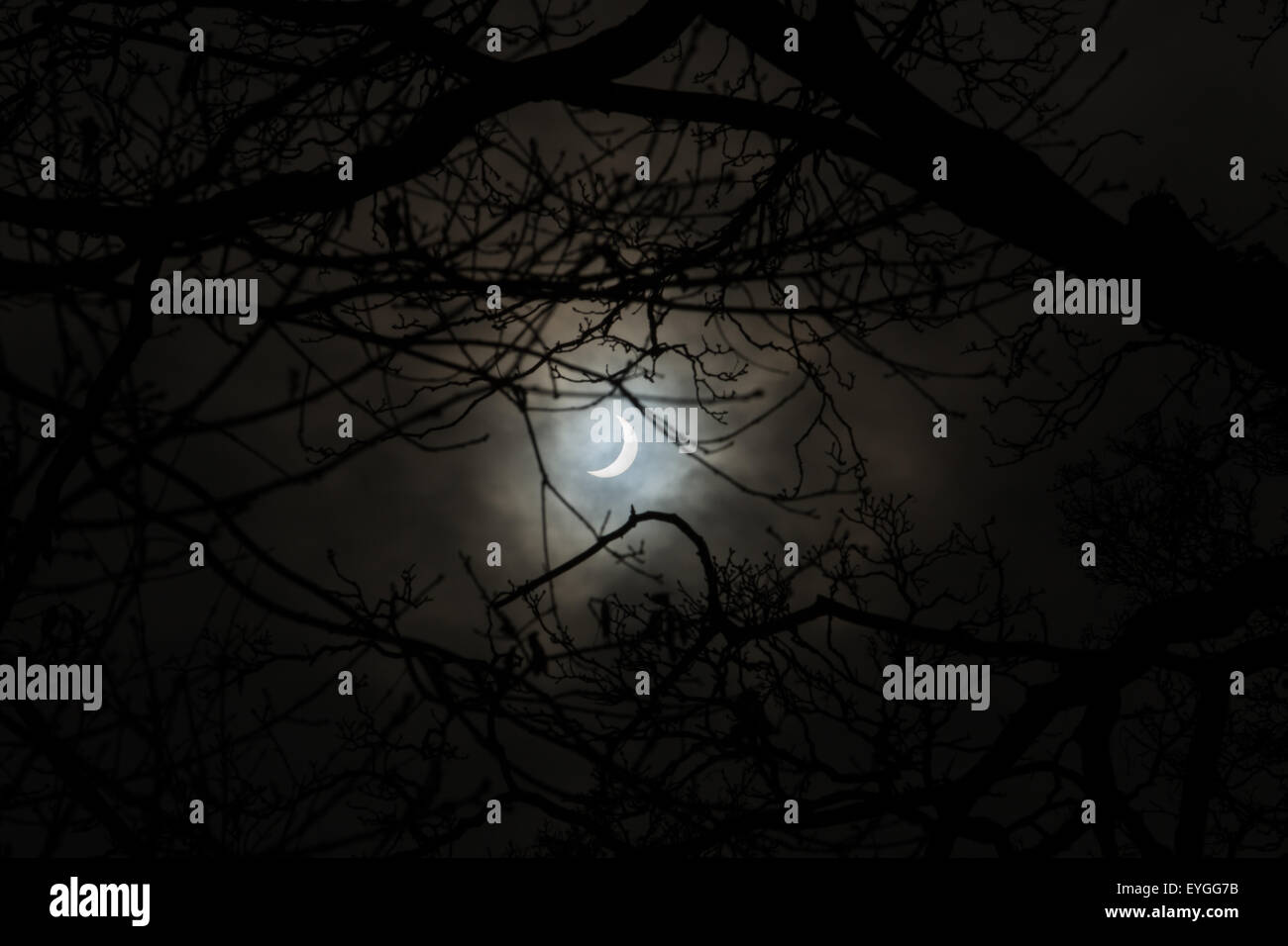 Partial Lunar Eclipse Stock Photo - Alamy