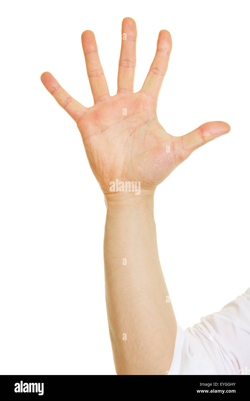 Hand five fingers spread hi-res stock photography and images - Alamy
