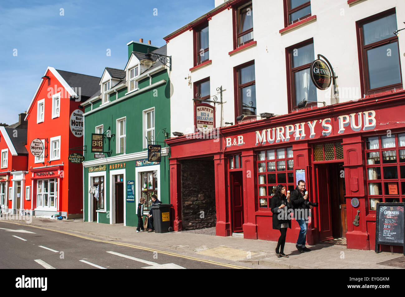 UK, Ireland, County Kerry, Dingle, Colorful Irish pubs Stock Photo - Alamy