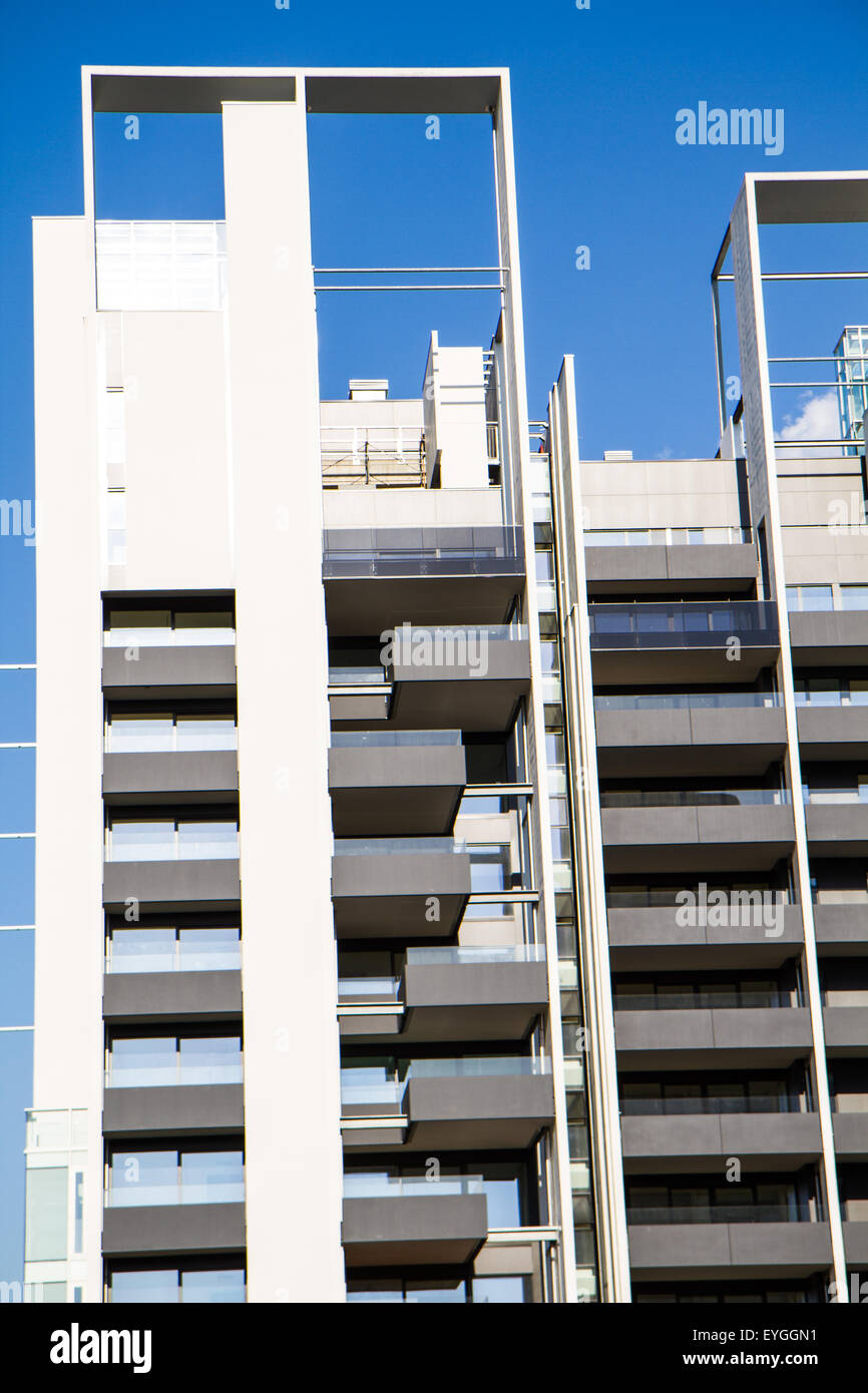 new modern building under construction with architectural geometric ...