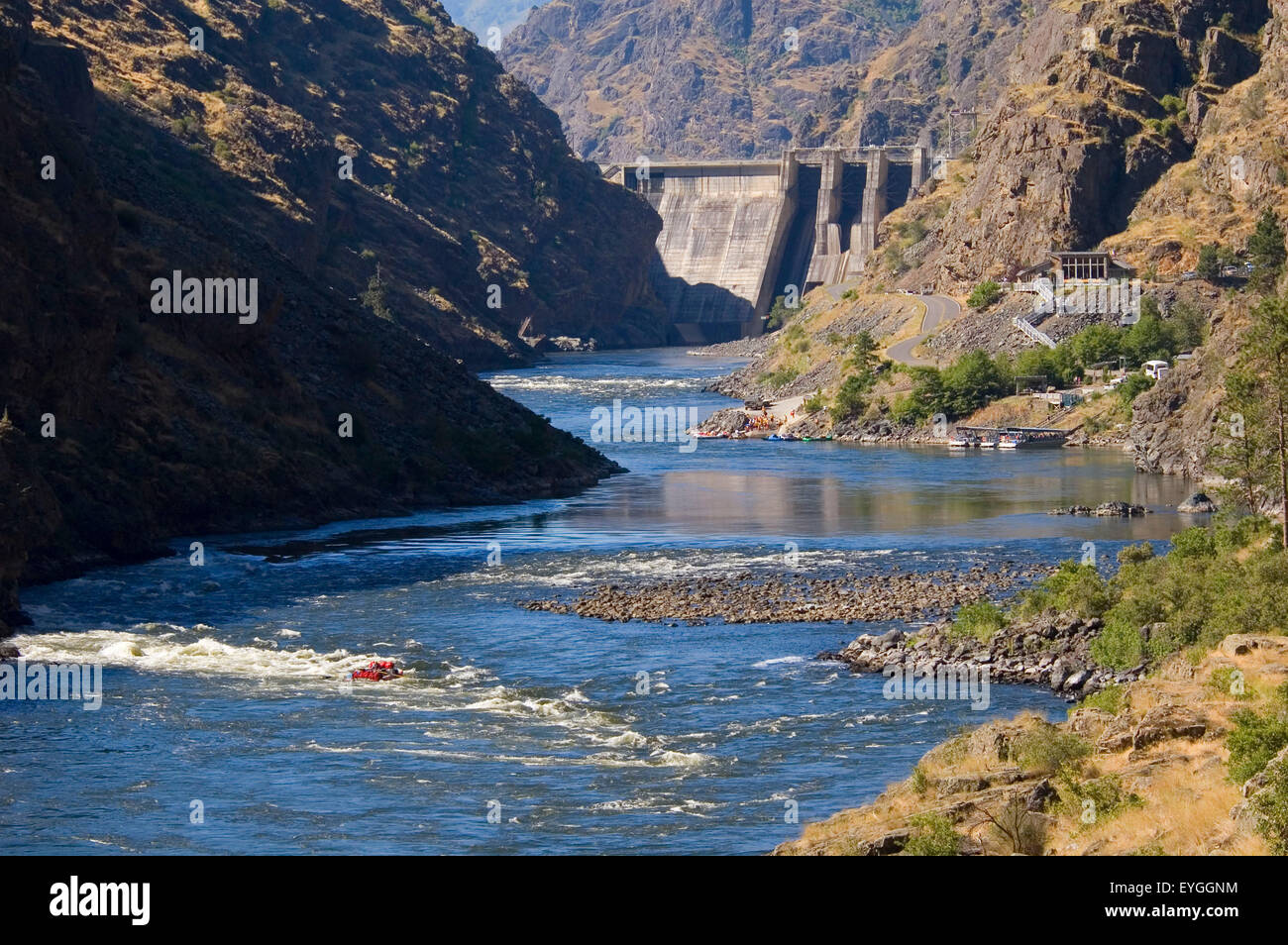 Hells Canyon Dam from Stud Creek Trail, Snake Wild & Scenic River ...