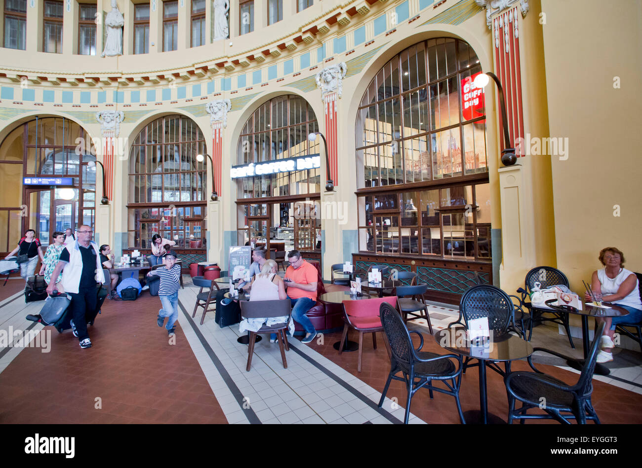 Renovated Fanta Cafe (pictured July 29) at the Prague main railway ...