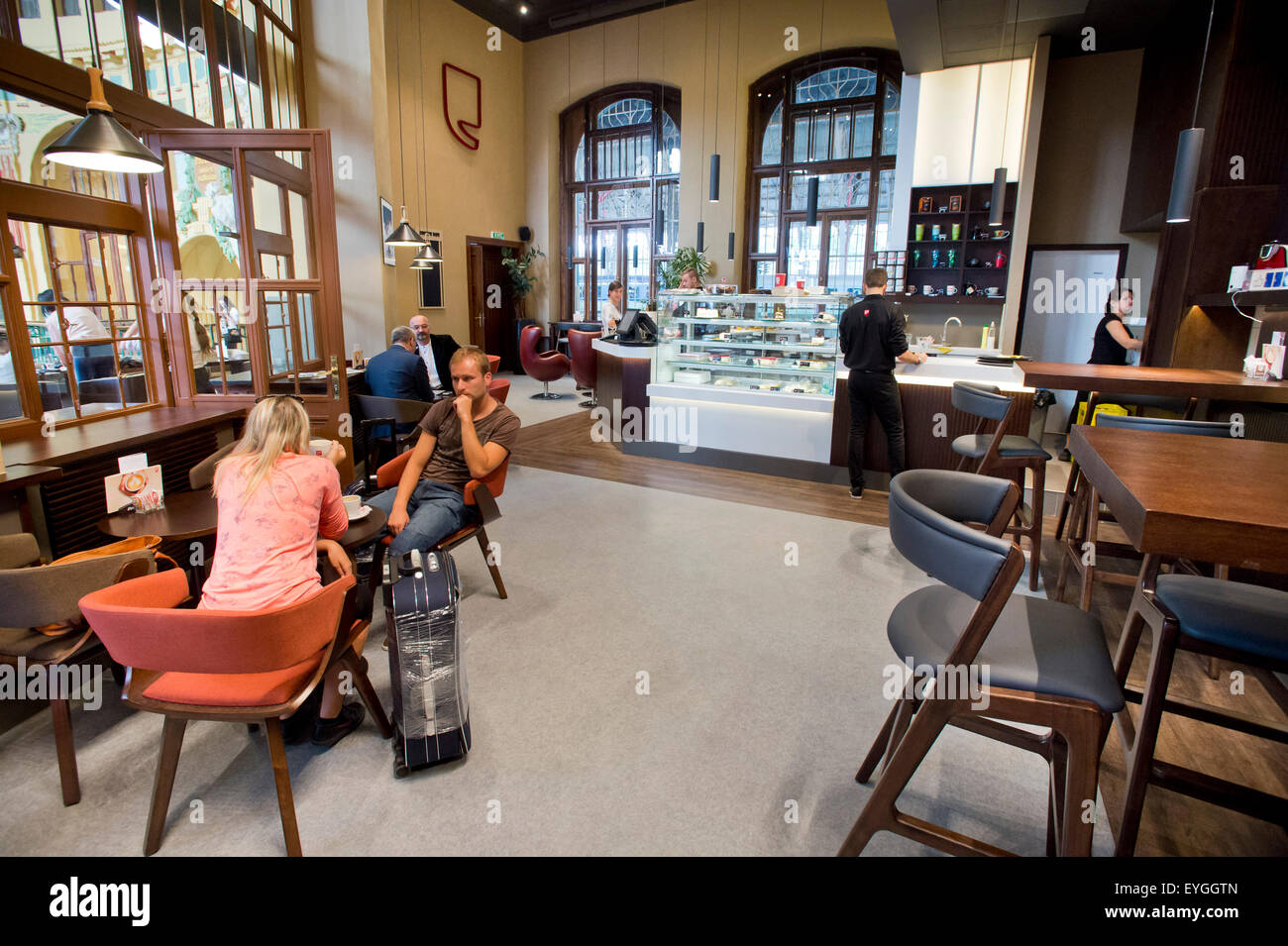Renovated Fanta Cafe (pictured July 29) at the Prague main railway ...