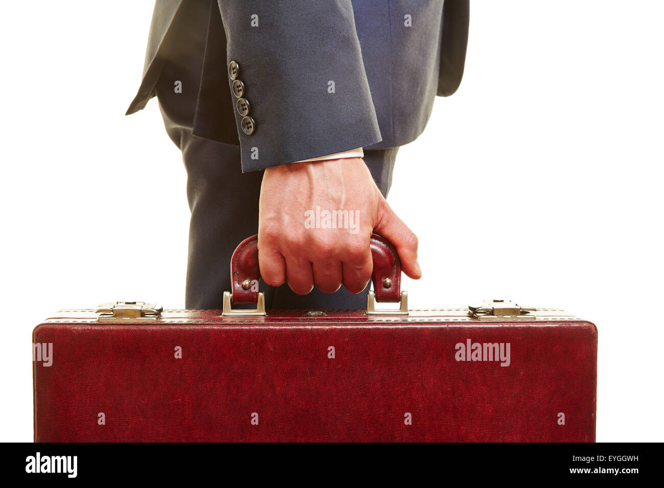 Hand holding briefcase hi-res stock photography and images - Alamy