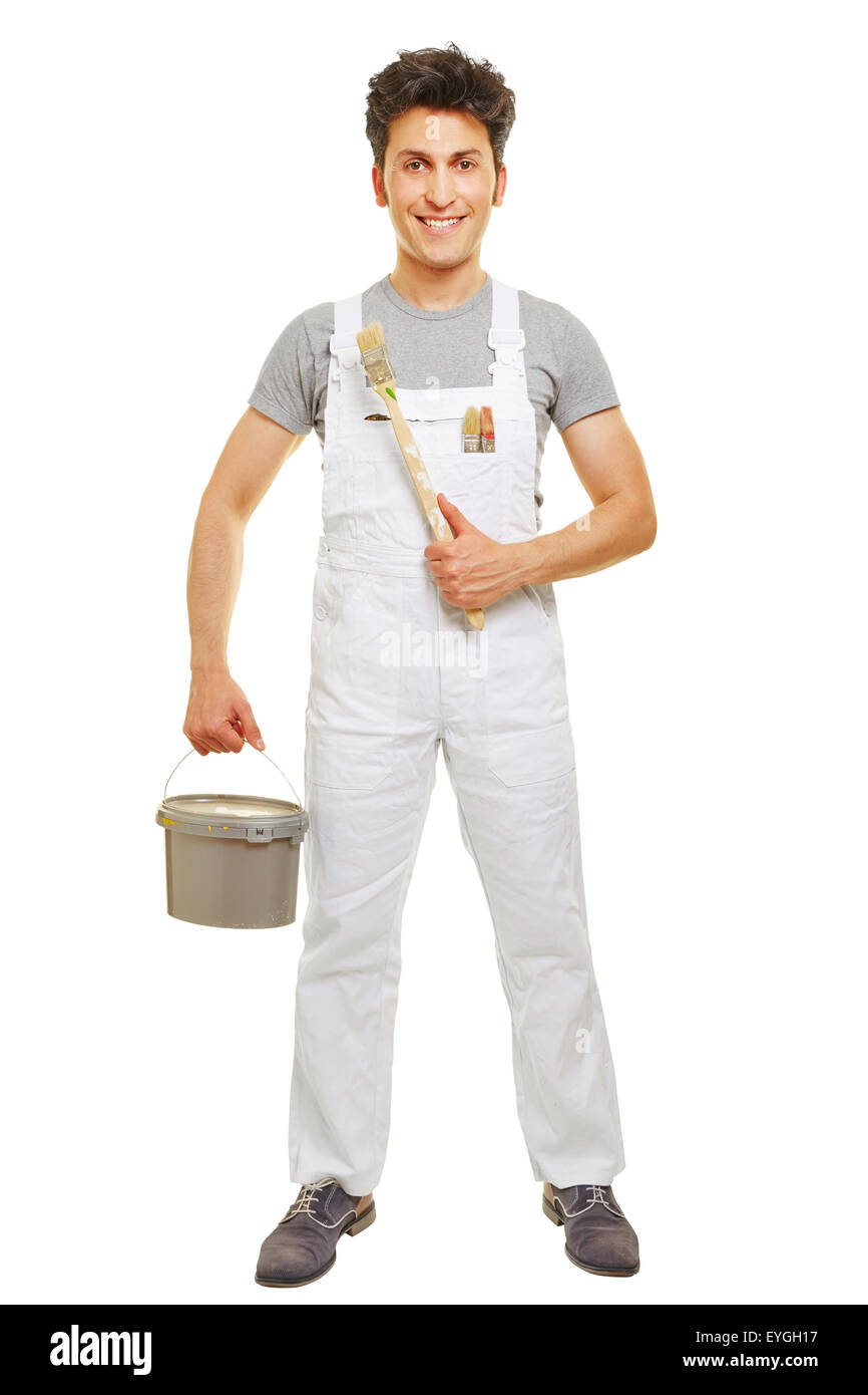 Paint bucket brush view hi-res stock photography and images - Alamy