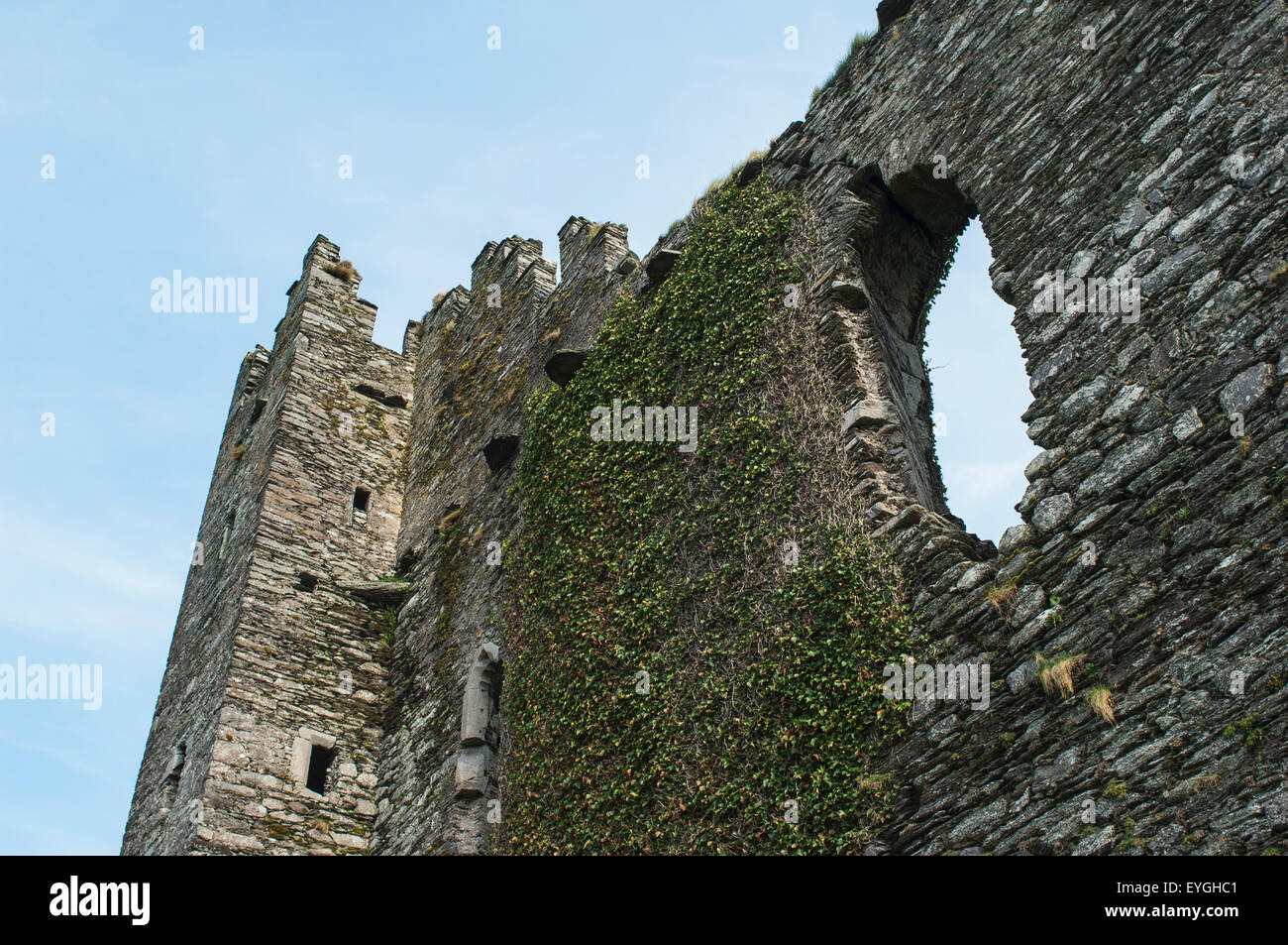 Ballycarbery Castle on Ring of Kerry; Cahersiveen, Iveragh Peninsula ...