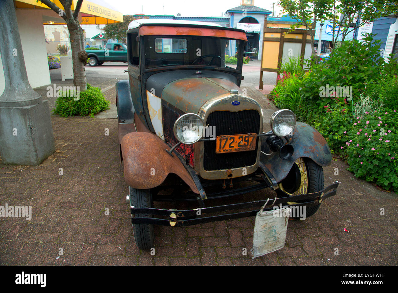 Antique Ford car, Seaside, Oregon Stock Photo - Alamy