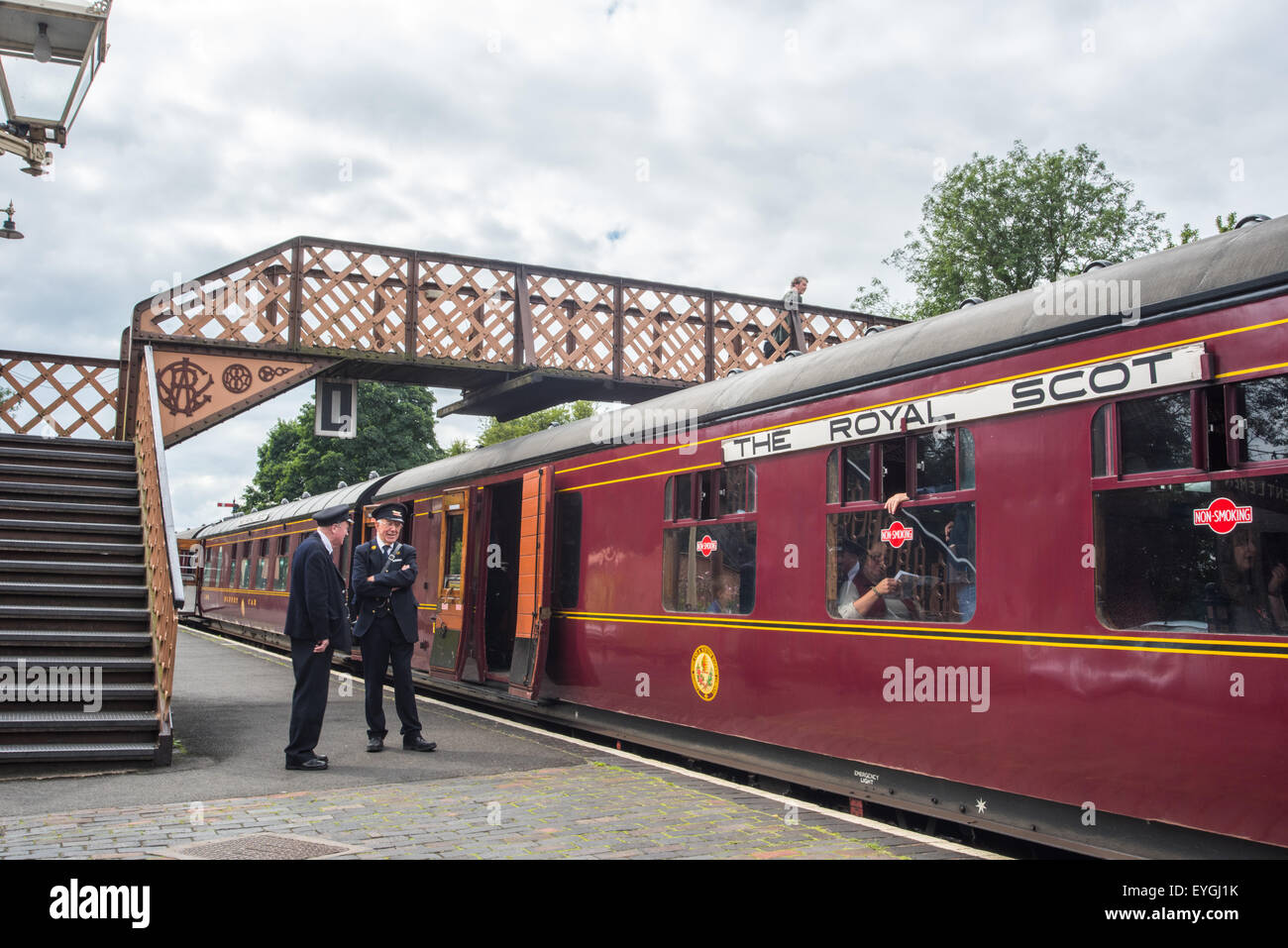 Railway station guard on platform hi-res stock photography and images ...