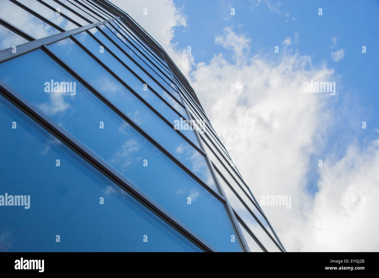 window reflection dayligh as blue background Stock Photo - Alamy
