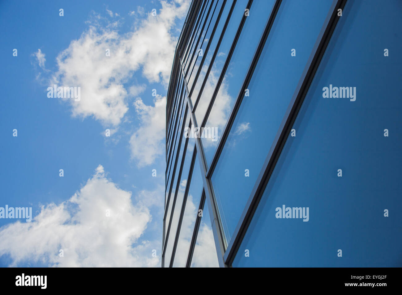 window reflection dayligh as blue background Stock Photo - Alamy