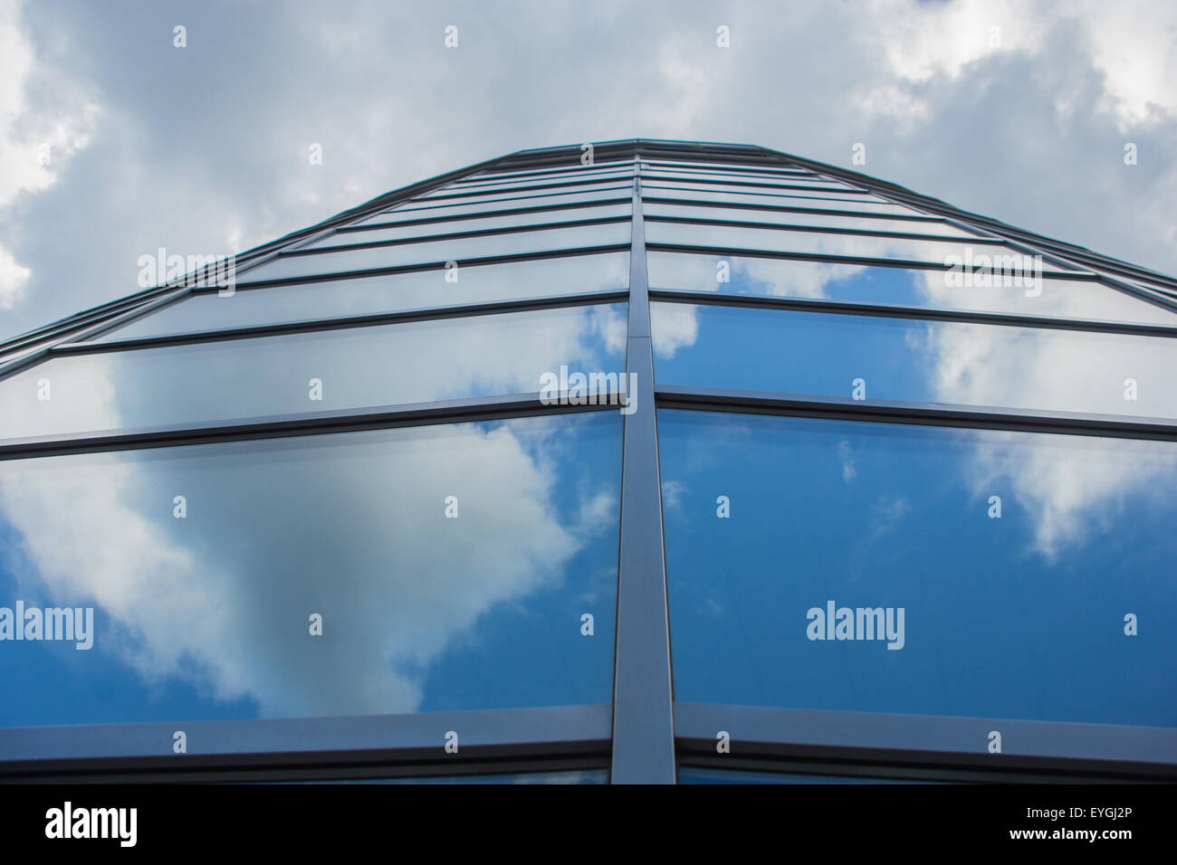 window reflection dayligh as blue background Stock Photo - Alamy