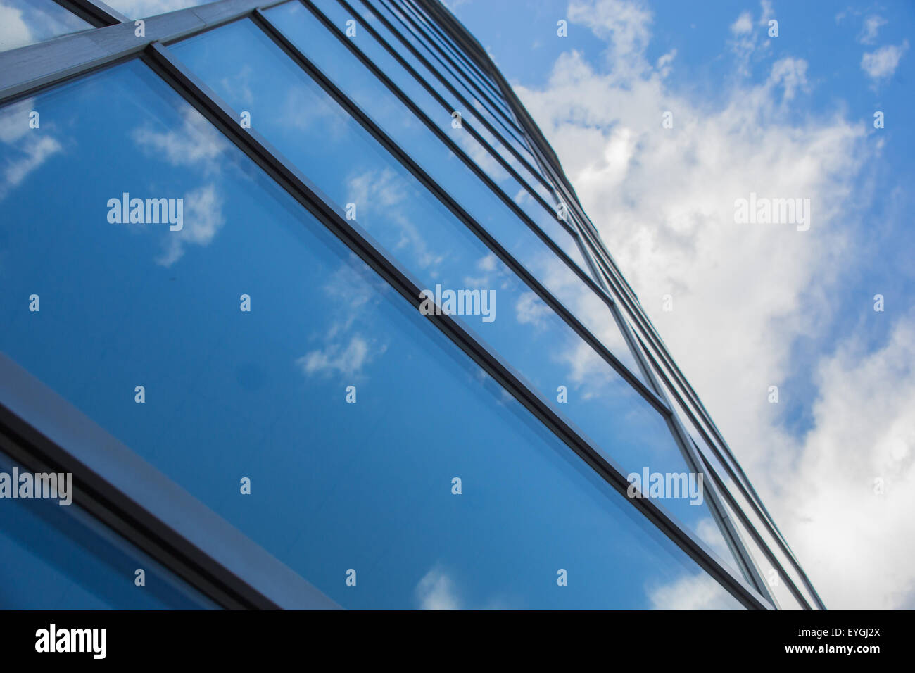 window reflection dayligh as blue background Stock Photo - Alamy