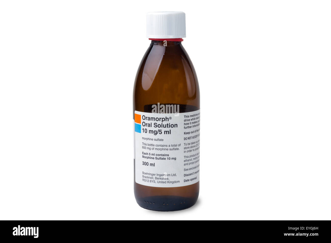 Bottle of Oramorph liquid morphine Stock Photo - Alamy