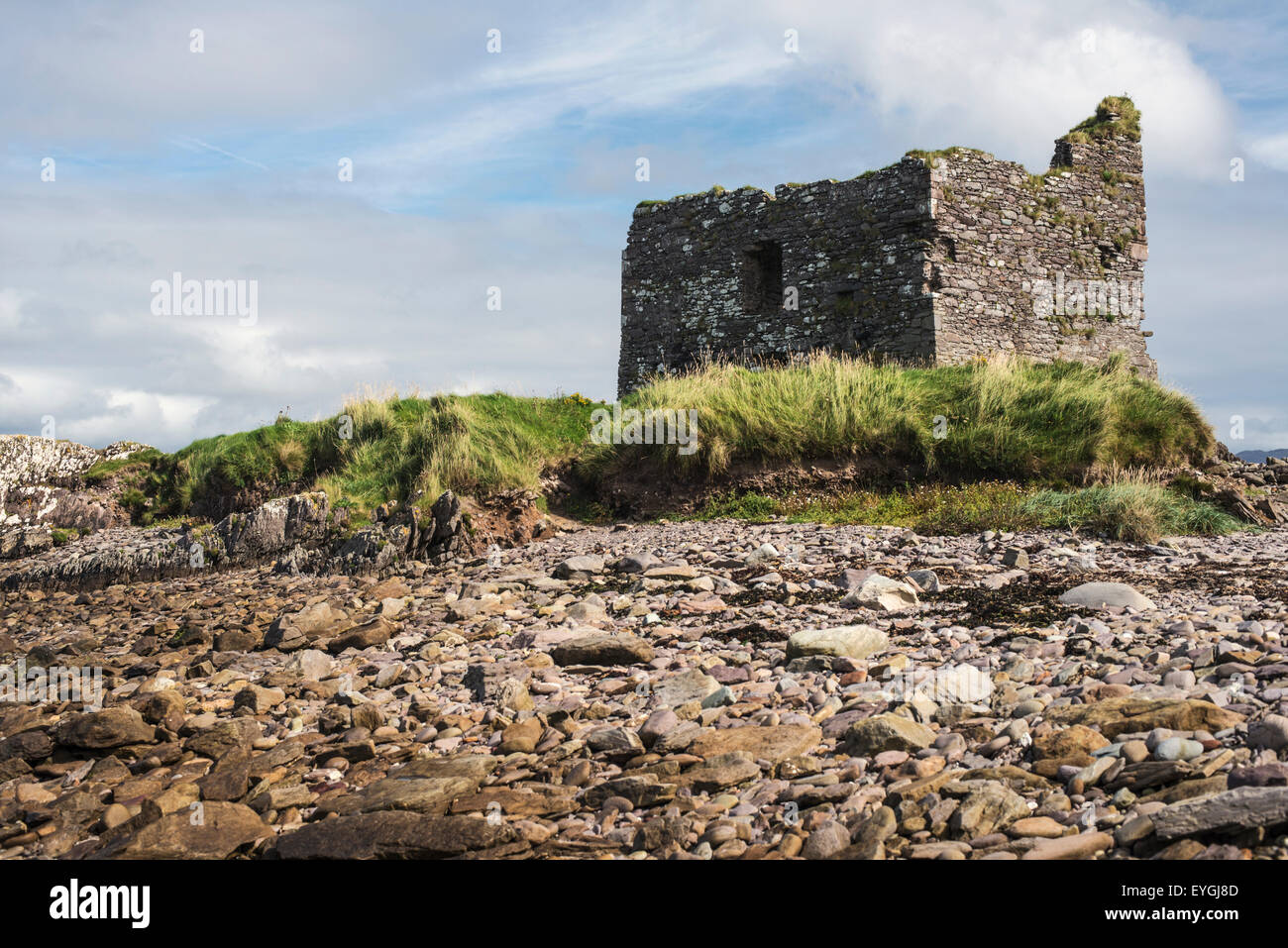 UK, Ireland, County Kerry, Ballinskelligs Castle Stock Photo - Alamy