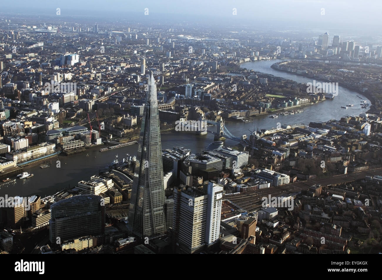 UK, Elevated view of central London; England Stock Photo - Alamy