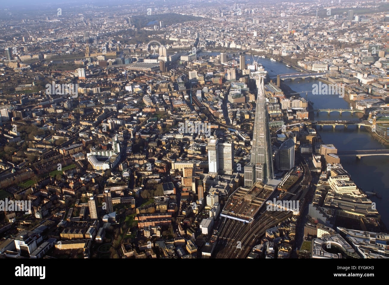 UK, Aerial view of central London; England Stock Photo - Alamy