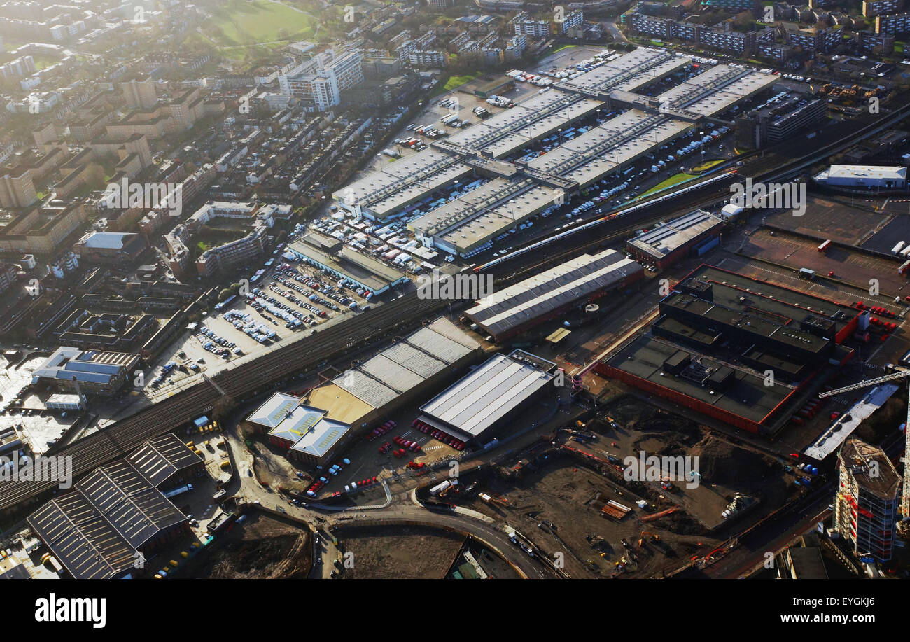UK, England, Aerial view of industrial estates; London Stock Photo - Alamy
