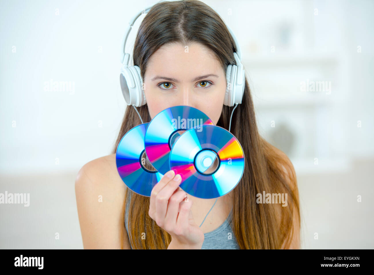Cds holding hi-res stock photography and images - Alamy
