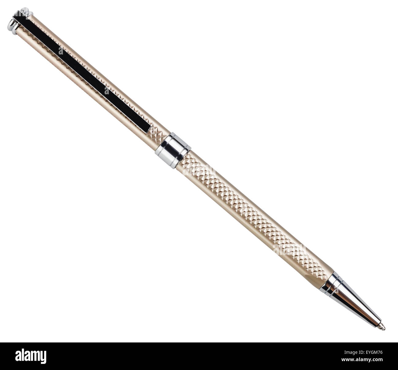 the silver pen isolated on white background Stock Photo - Alamy
