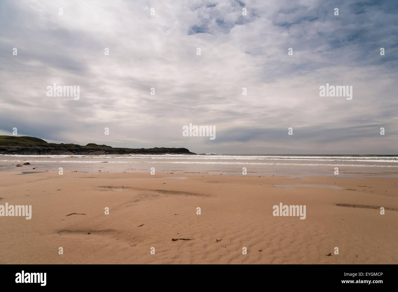 The south end of Saligo bay with Coul Point in the distance Stock Photo ...