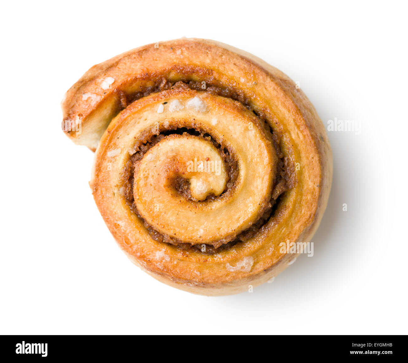 Closeup cinnamon bun delicious Cut Out Stock Images & Pictures - Alamy