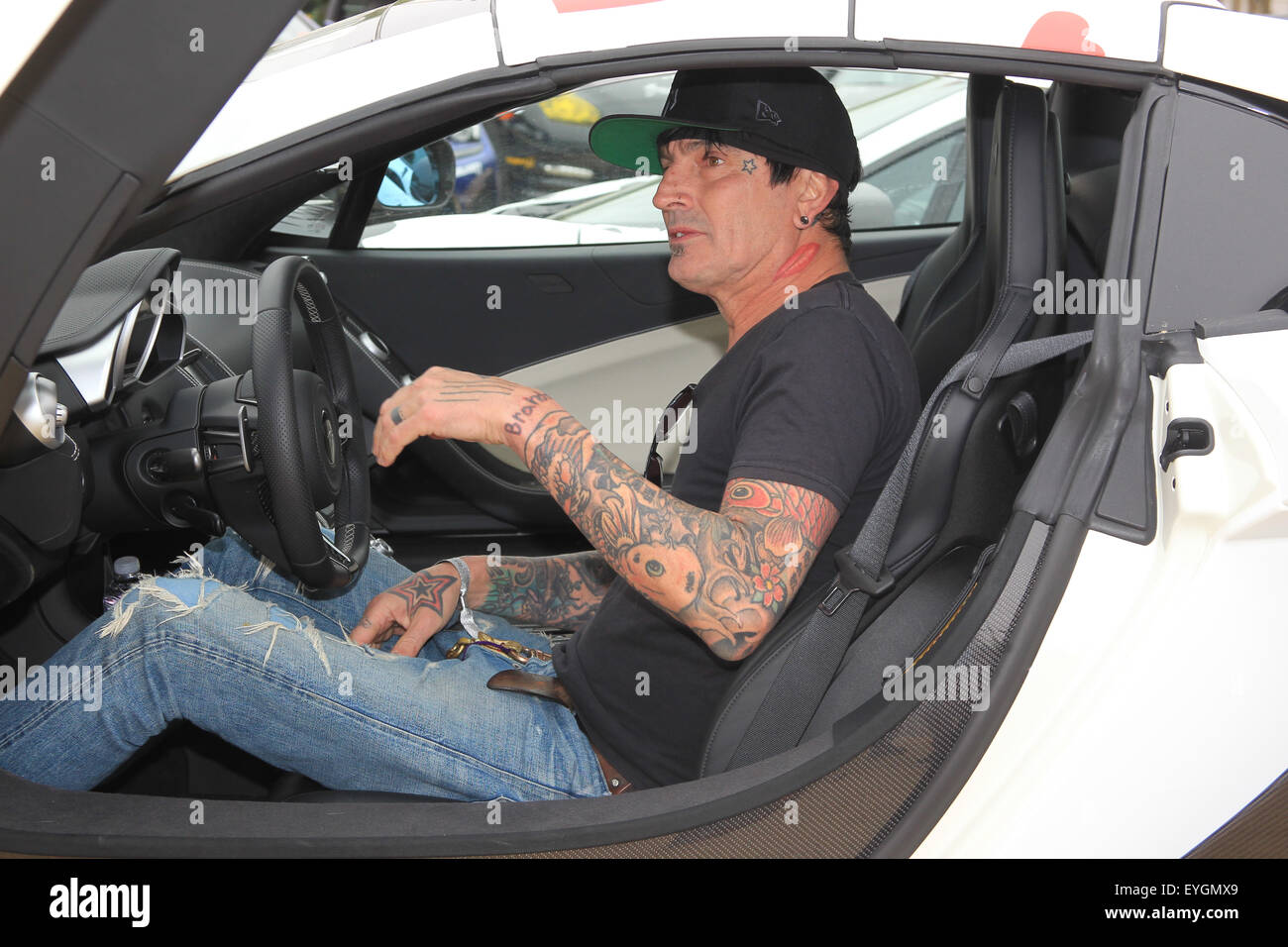 Drivers leave San Francisco Civic Center Featuring: Tommy Lee Where ...