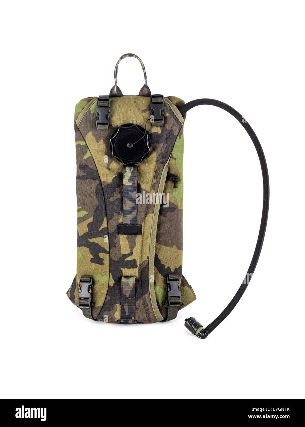hiking backpack with water reservoir for hunters camouflage with side ...