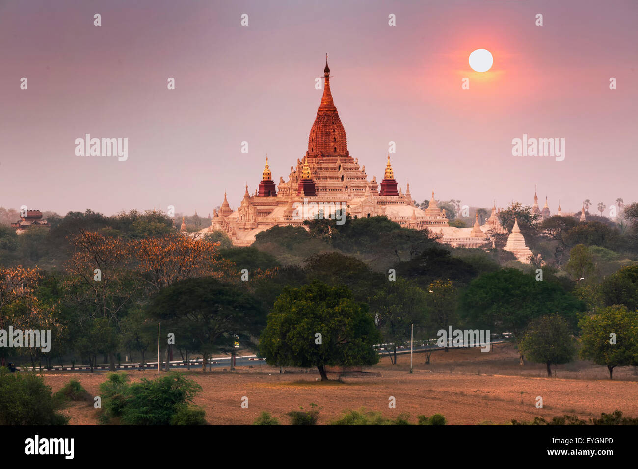 Ananda temple in Bagan, Myanmar. (Pagan), BURMA Stock Photo - Alamy