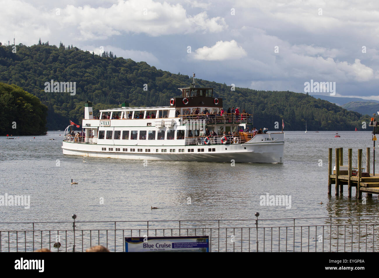 Lake Windermere, Cumbria, UK. 29th July, 2015. UK Weather: Lake ...