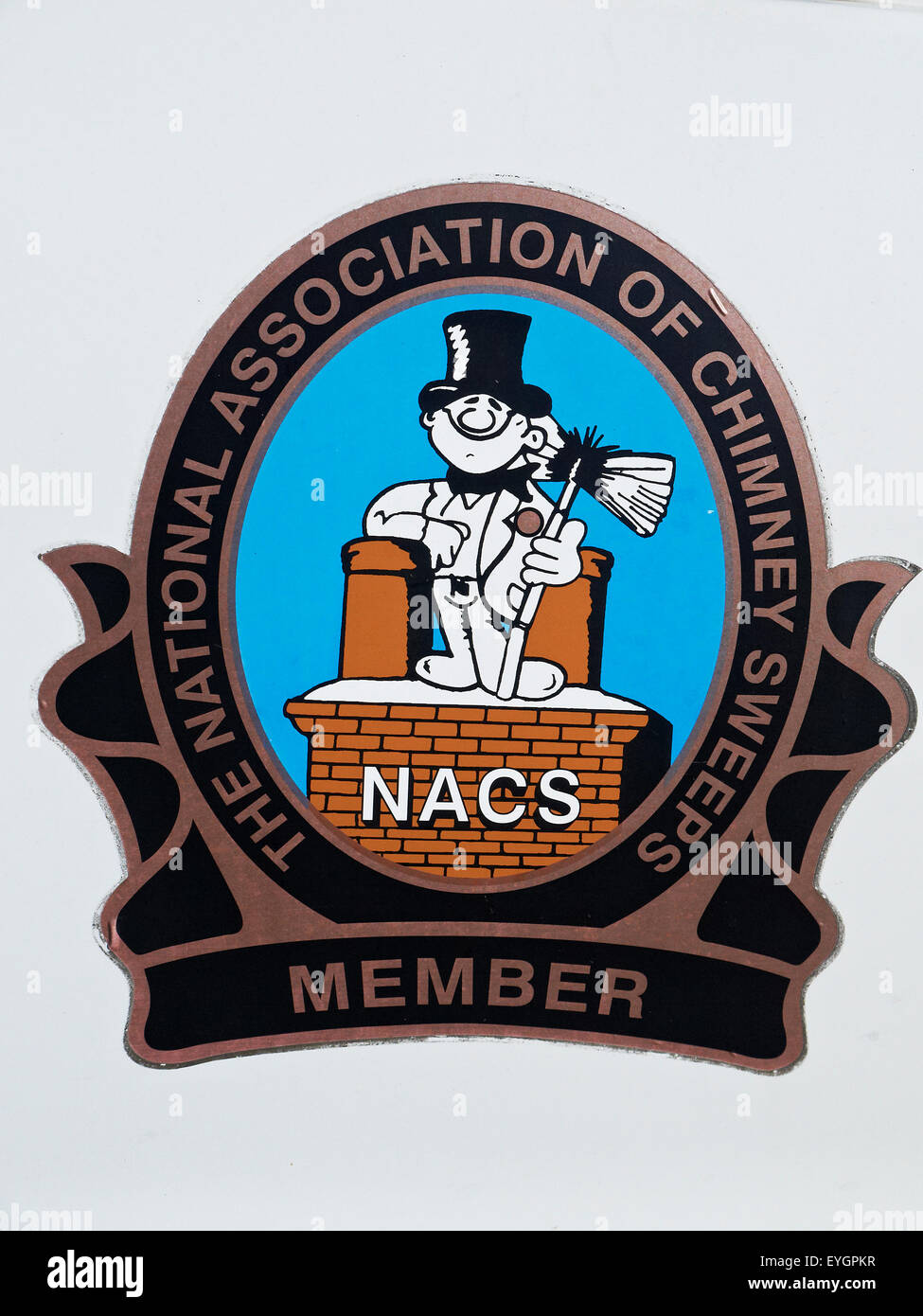 The National Association of Chimney sweepers sign UK Stock Photo - Alamy