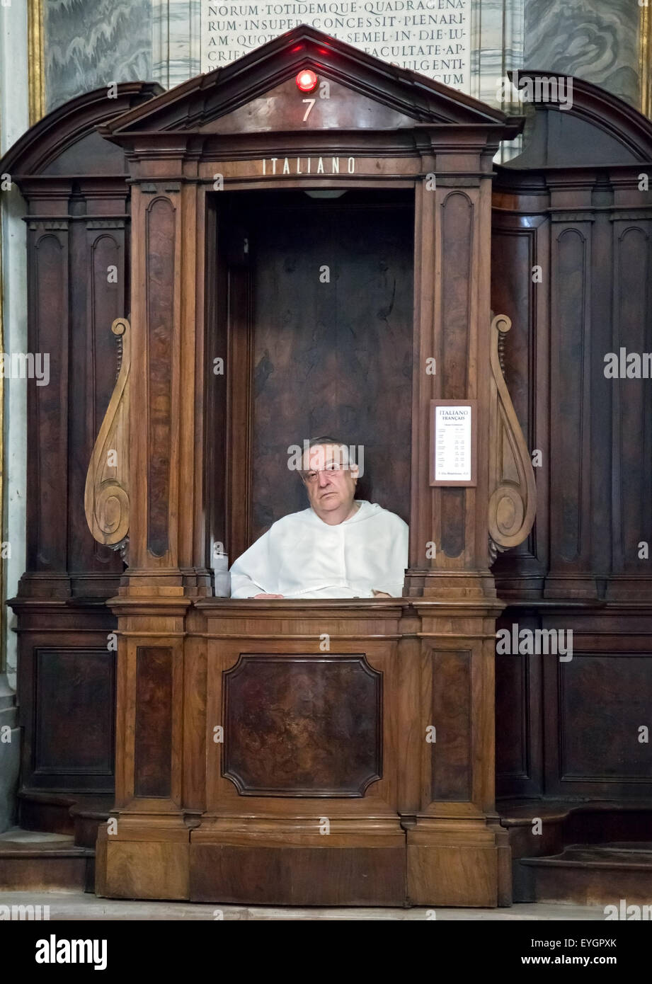 Inside catholic church confessional hi-res stock photography and images ...