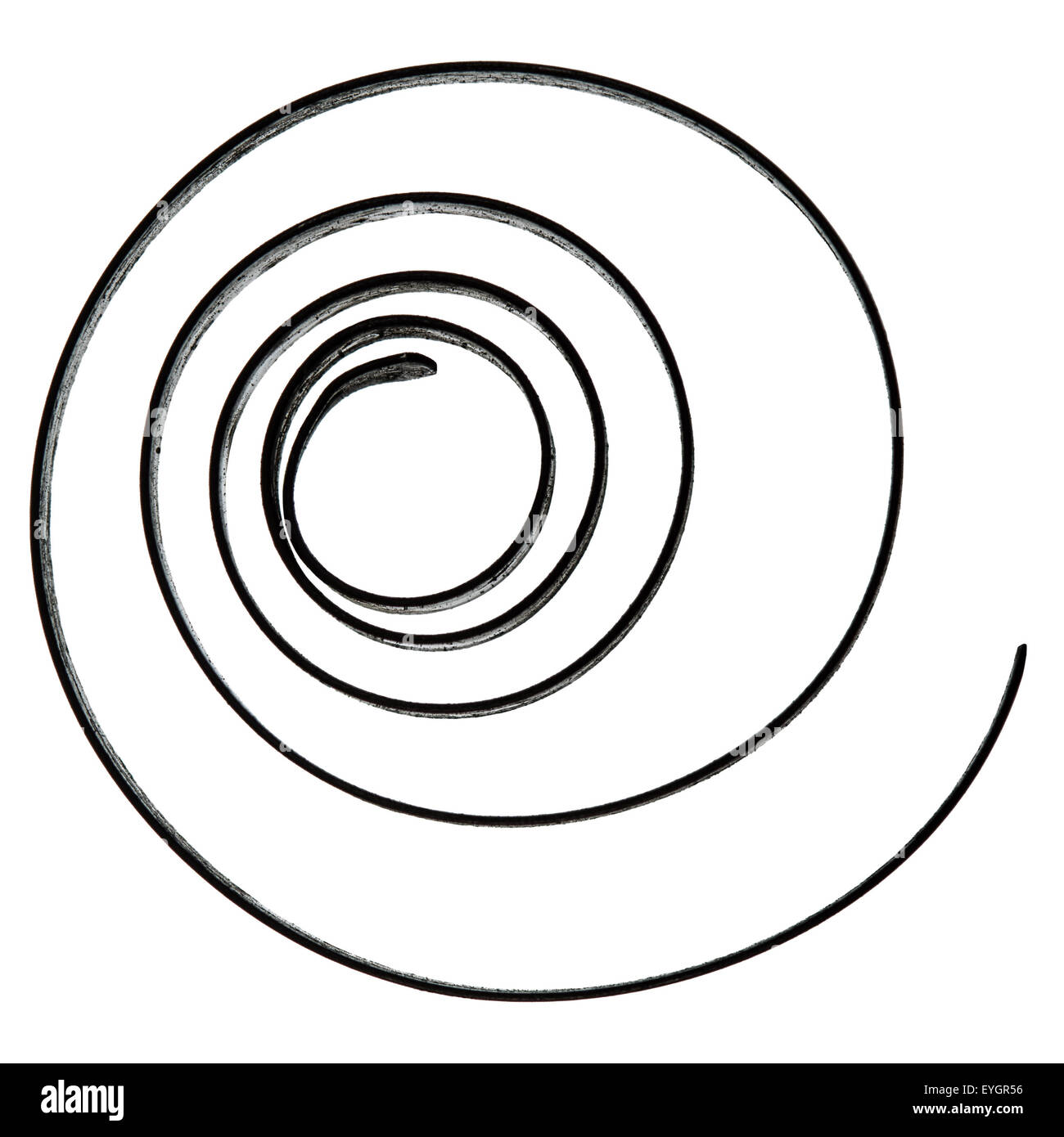 Clock spring, isolated on white Stock Photo - Alamy