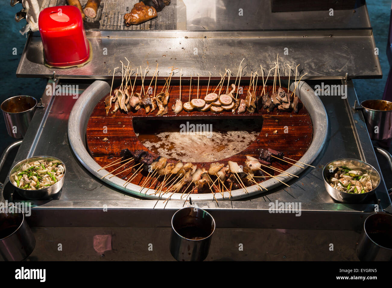 Pig tail- Myanmar street food in Yangon, Burma Stock Photo - Alamy