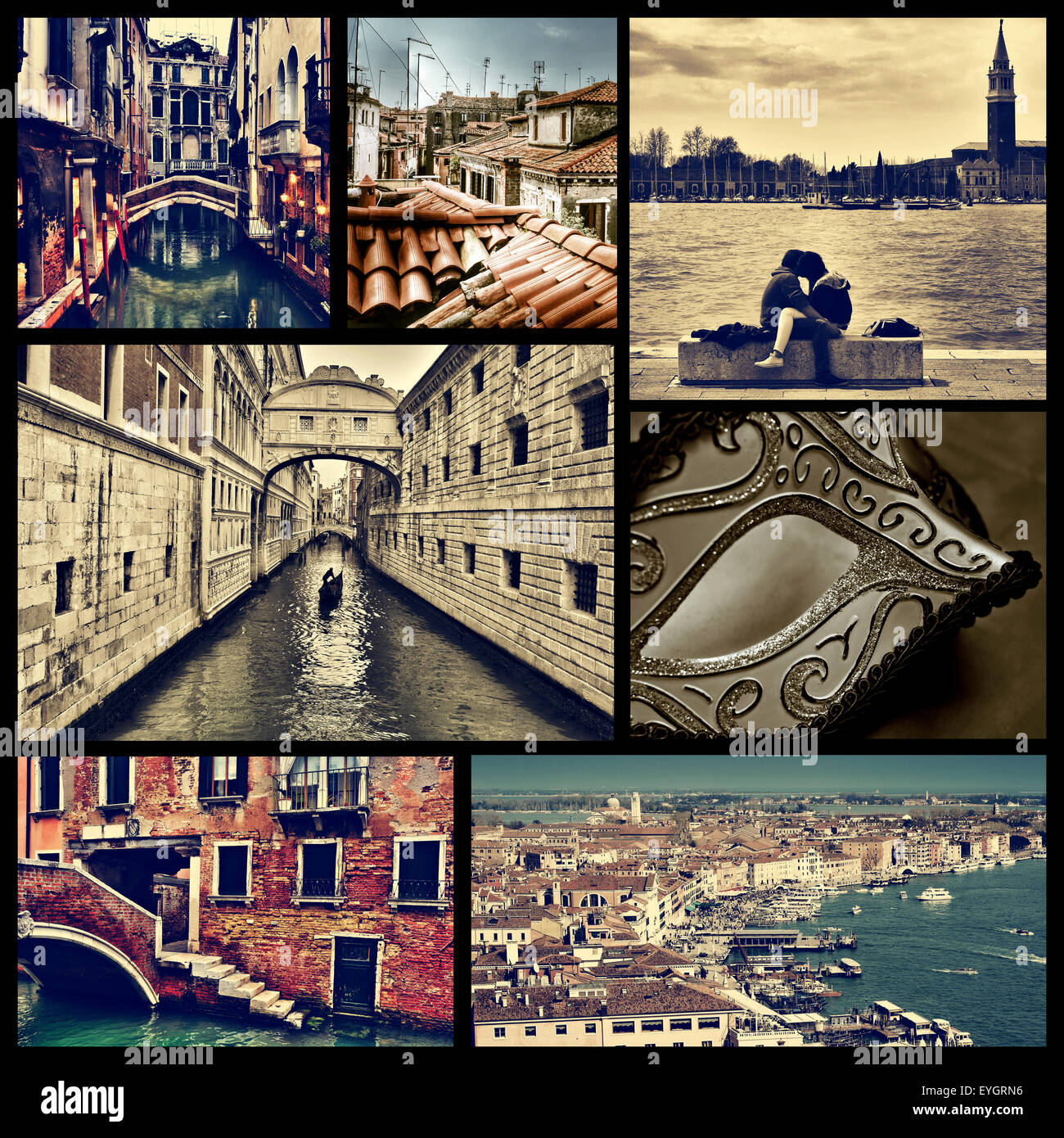 Collage pictures different locations in hi-res stock photography and ...