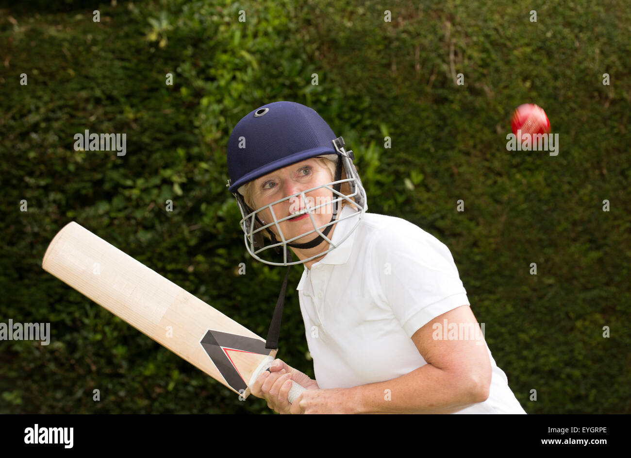 Cricket bat ball hi-res stock photography and images - Alamy