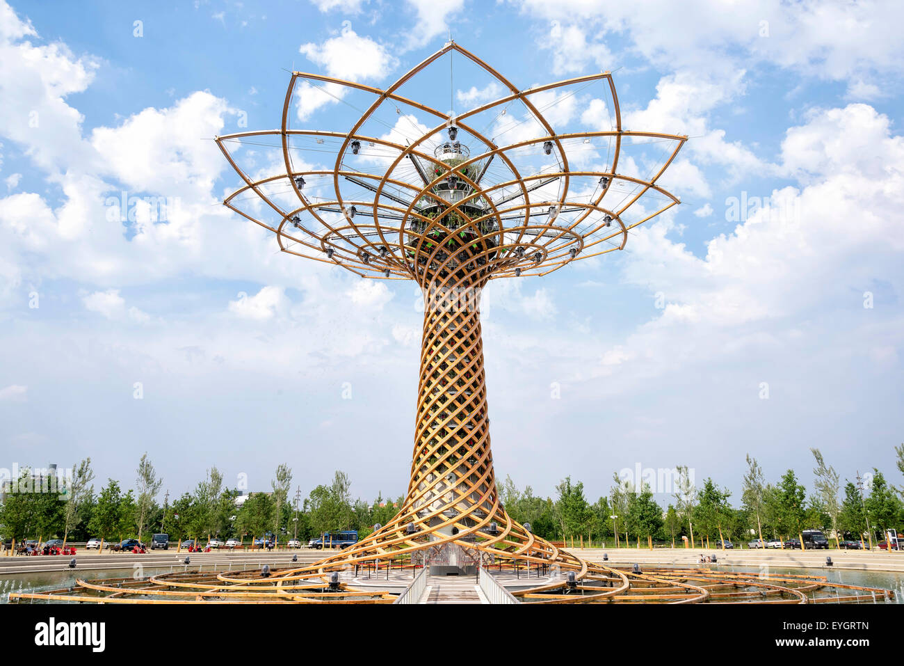 MILAN, ITALY - JUNE 6 2015: View of The tree of life. The tree of life ...