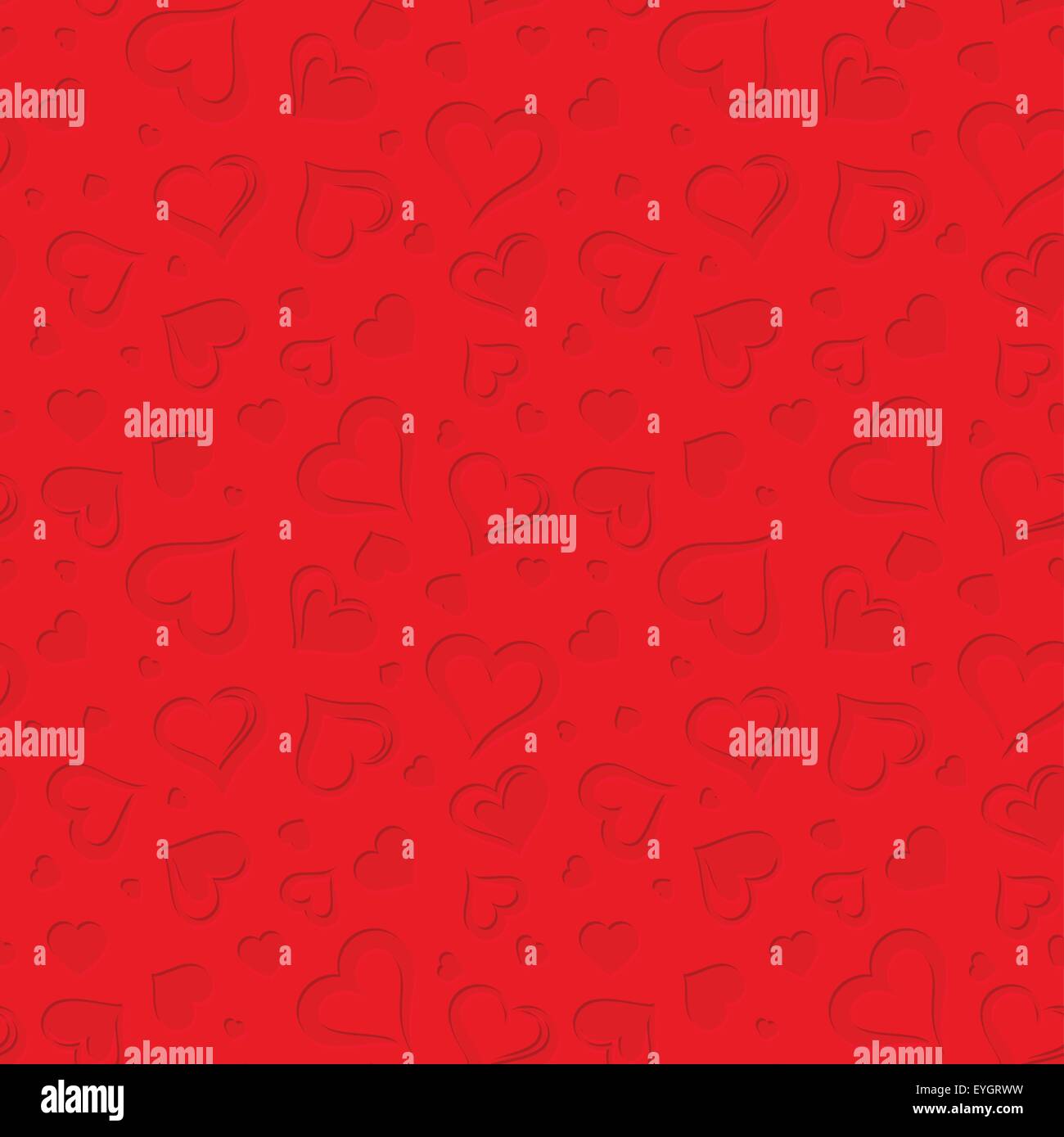 Red seamless pattern with hearts. Vector illustration Stock Vector ...