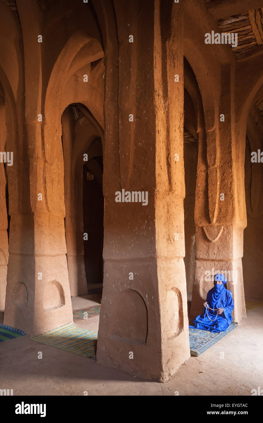 Woman In Mosque; Yaama, Niger Stock Photo - Alamy
