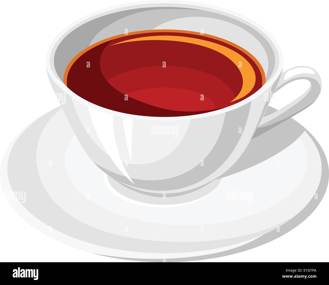 Cup of tea. Vector illustration Stock Vector Image & Art - Alamy