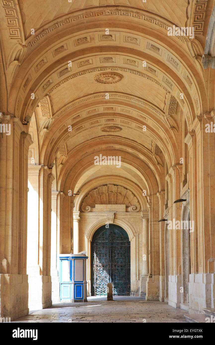 The National Library of Malta at Republic Square in Valletta, Malta ...