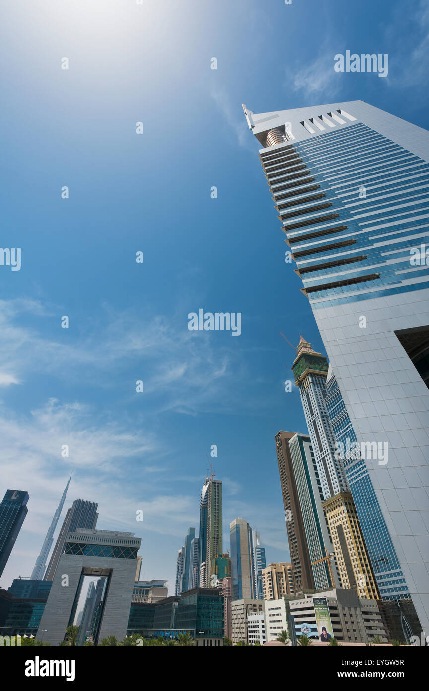 Emirates Tower With Difc (Dubai International Financial Centre) In ...
