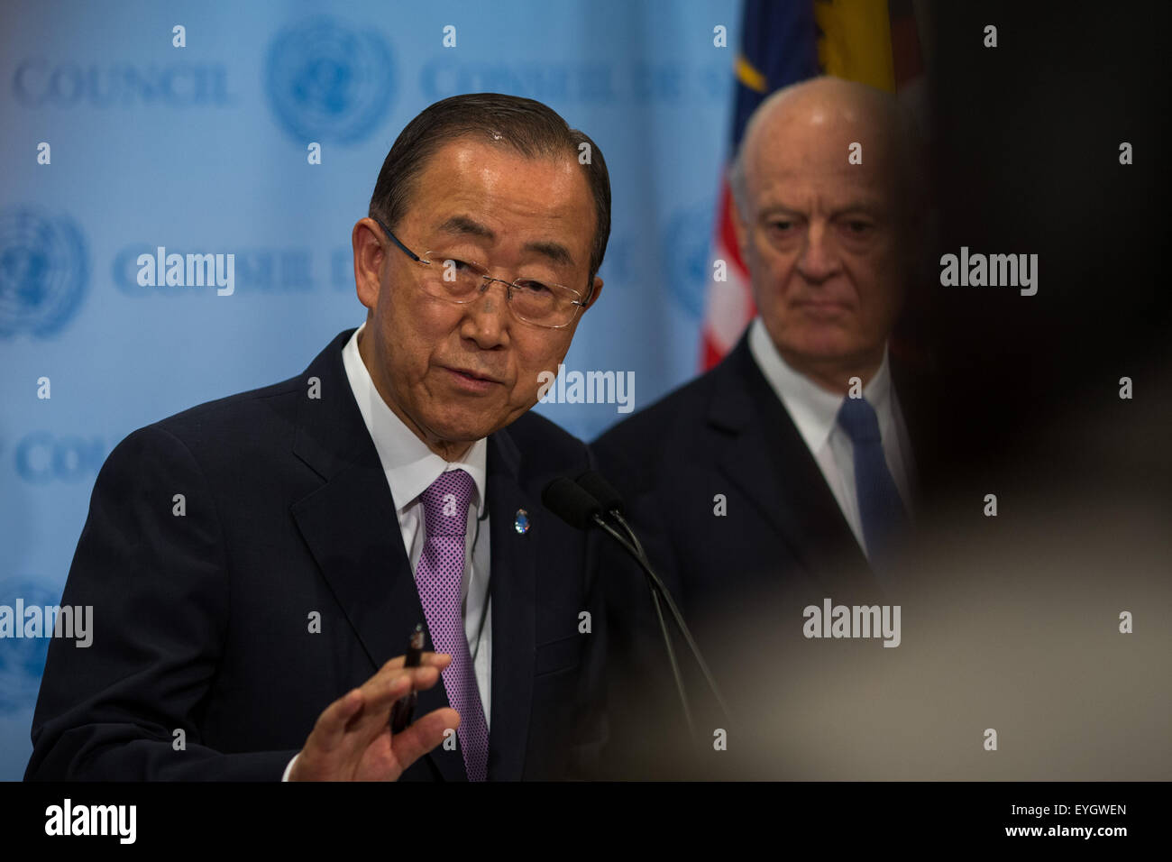 New York, USA. 29th July, 2015. The United Nations Secretary-General ...