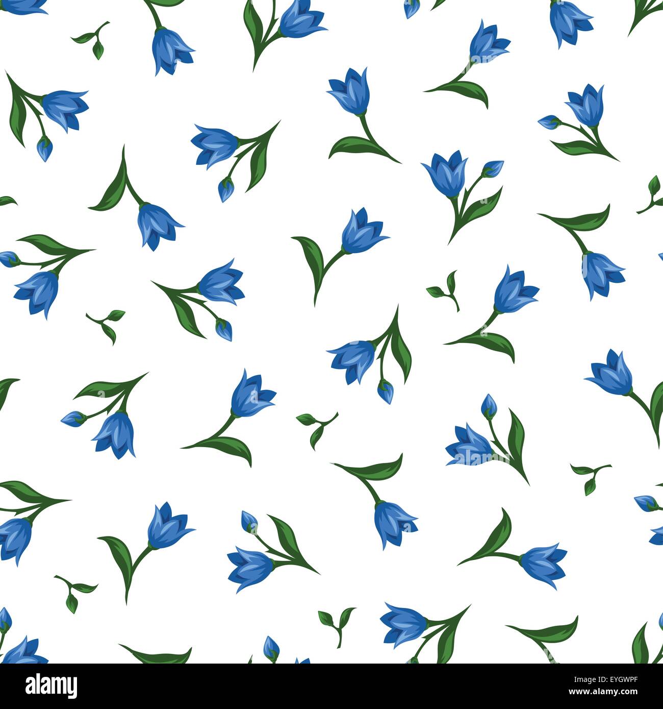 Blue flowers pattern hi-res stock photography and images - Alamy