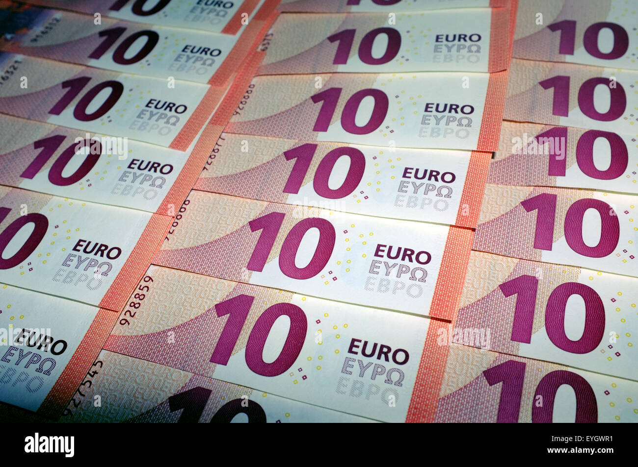 Stacks of euro notes hi-res stock photography and images - Alamy