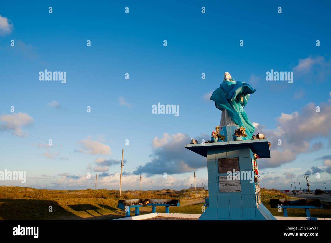 Statue Near Casino Beach; Rio Grande Do Sul, Brazil Stock Photo - Alamy