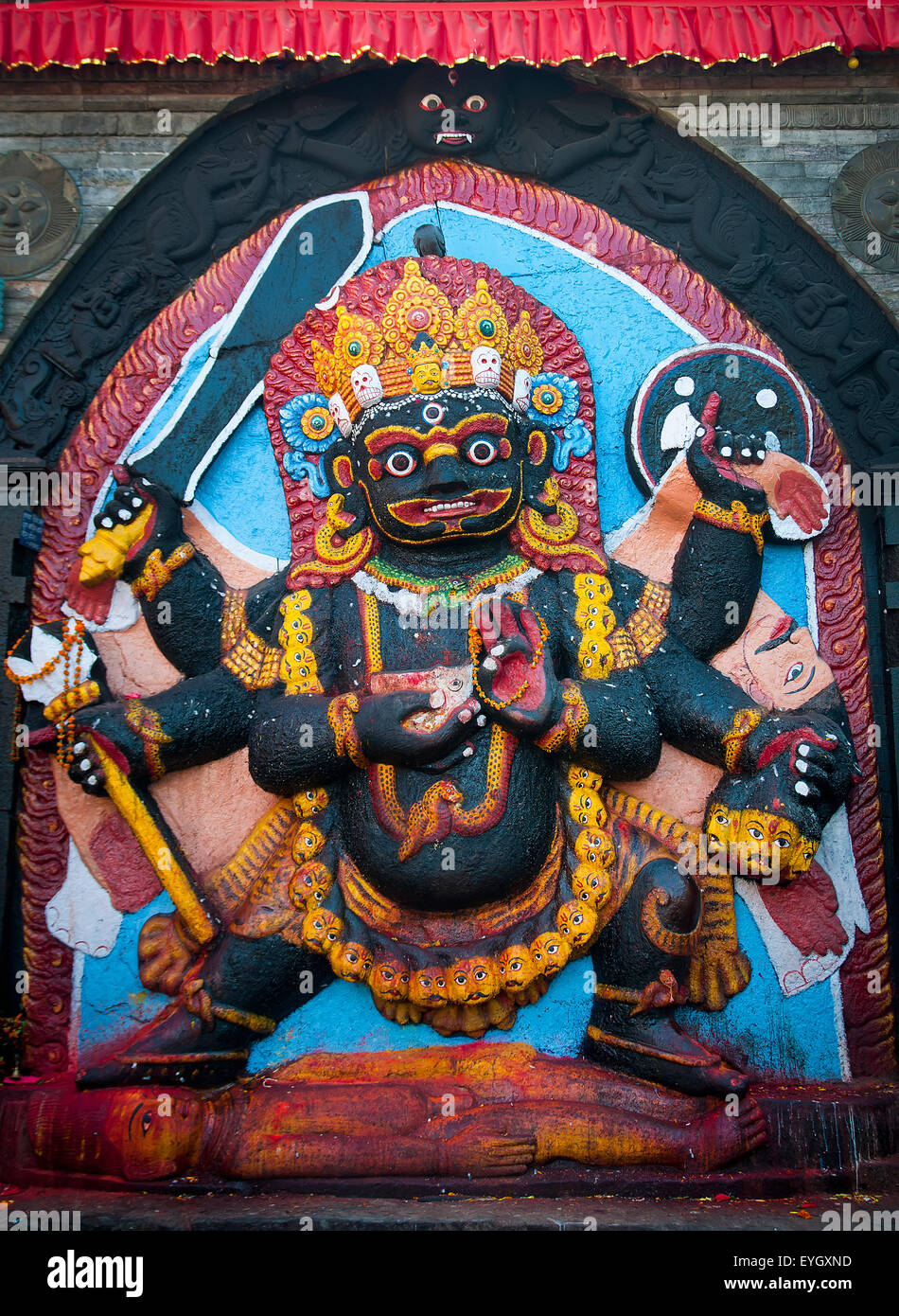 Religious Bas Relief; Kathmandu, Boudhanath, Nepal Stock Photo - Alamy