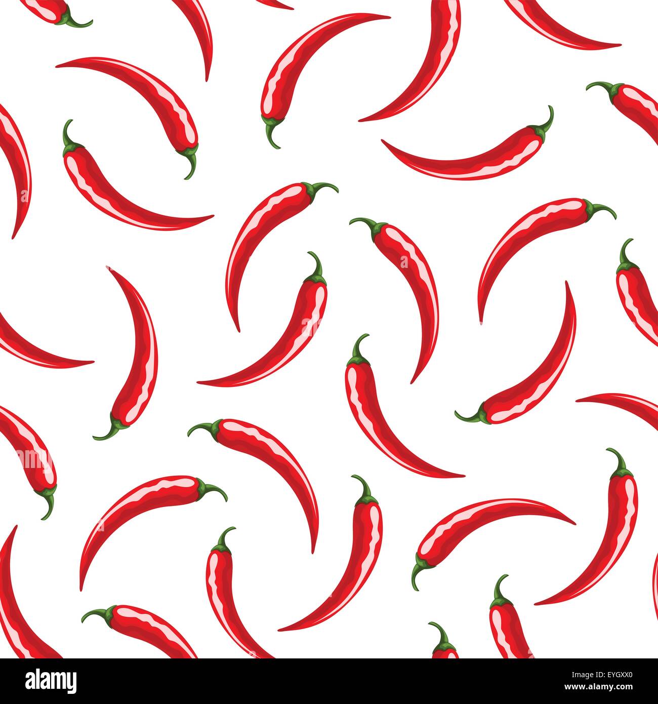 Seamless background with red chili peppers. Vector illustration Stock ...